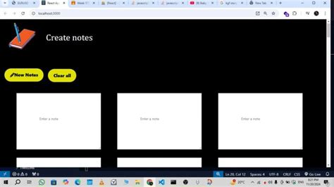 Reactjs Notepadapp Webdevelopment Frontenddevelopment Faizan Ali
