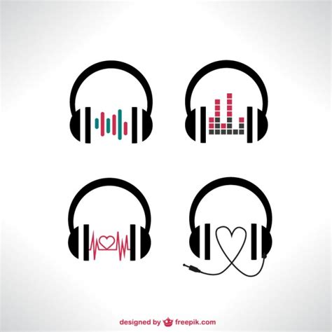 Free Headphones Set Free Vector Nohatcc