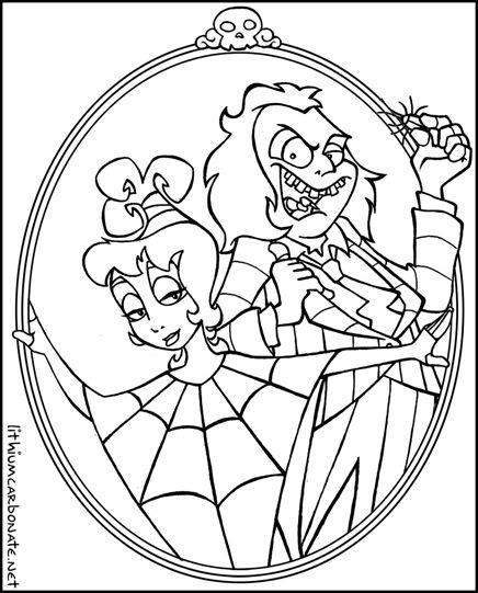 Free Beetlejuice Coloring Pages Printable