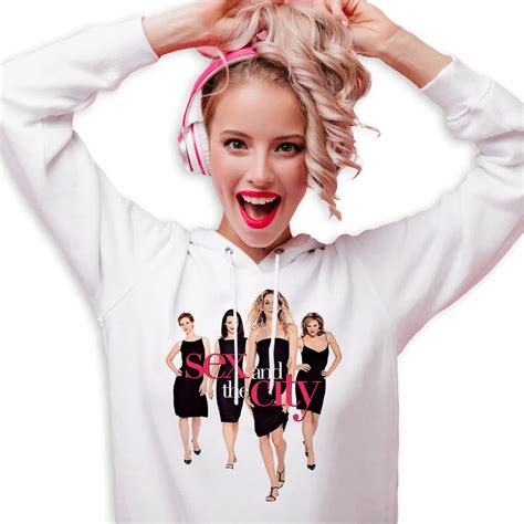 Bluza Biała Damska Z Kapturem Sex And The City Girls Dla Fanek Wzory S Inna Marka Moda