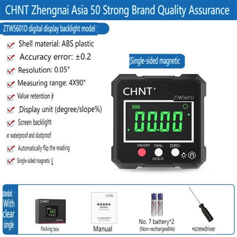 Laser Angle Finder Line Digital Level Tool Woodworking Tools 4 Side Magnets Miter Saw