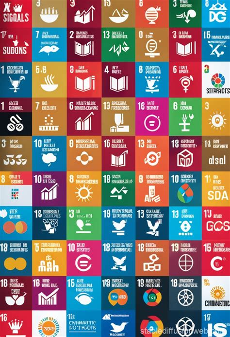 Sdgs Poster Visual Representation Stable Diffusion Online