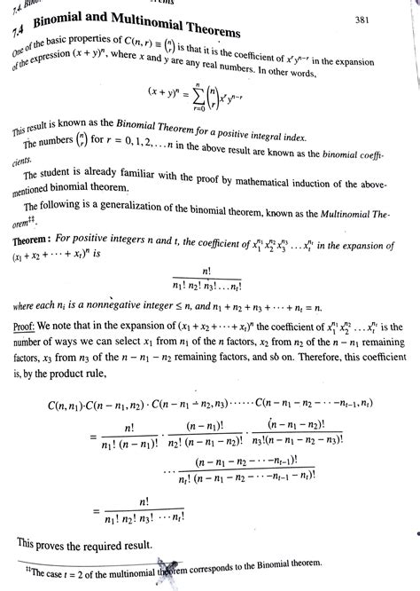 Solution Binomial And Multinomial Theorems Studypool