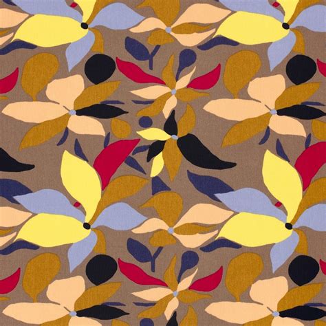 Borken Crepe Abstract Print 23150 054 Taupe Grey European Textiles