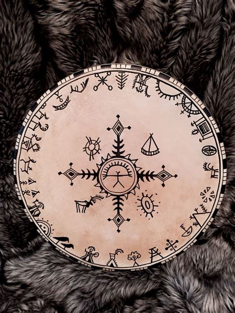 Sami Style Drum Shamanism Ancient Art