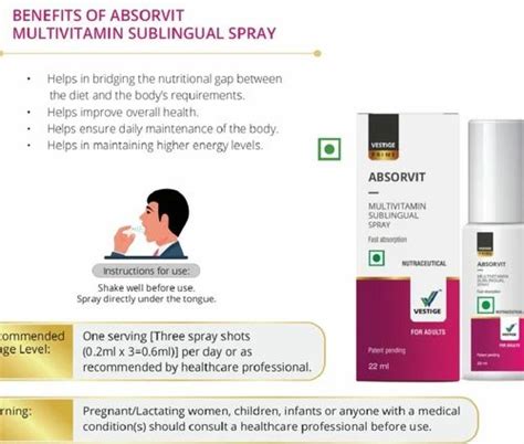 Vestige Prime Absorvitmultivitamin Sublingual Spray At ₹ 520bottle In