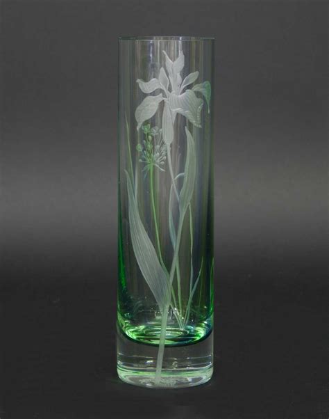 Lot 110 Michael Fairburn A Clear Glass Vase With