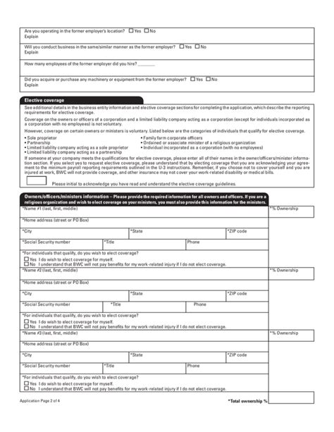 Application For Ohio Workers Compensation Coverage Free Download