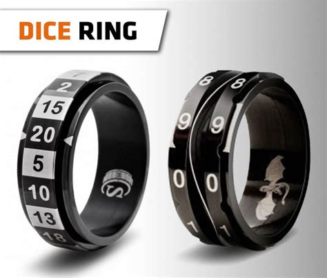 Bague Compteur Ring Dice Life Counter Ring Rings Gamer Decor