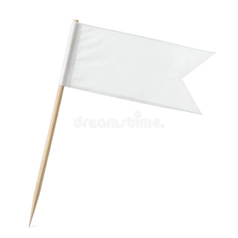 Toothpick Flag Mockup Isolated On White Background Stock Illustration