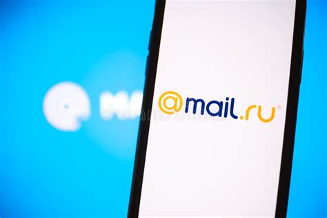 Mail Ru Logo On The Smartphone Screen Editorial Photography Image Of