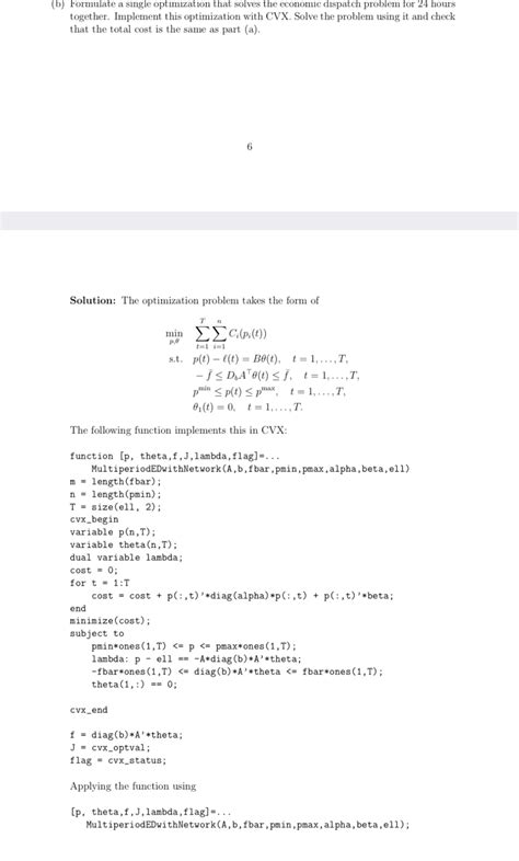 Solved B ﻿formulate A Single Optimization That Solves The