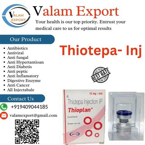 Thiotepa Injection Ip 15mg At ₹ 16000vial Tespamin In Surat Id