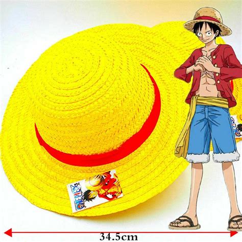Anime One Piece Monkey D Luffy Straw Hat Cosplay Hats Handmade Cap With