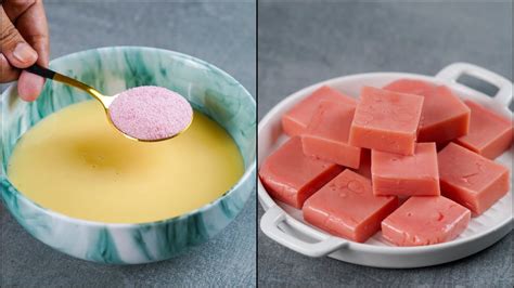 I Combined Condensed Milk With Jello Powder And Make This Jelly Dessert No Bake Jello Dessert