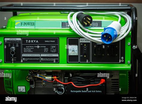 Electric Plug With Wires On The Generator Special Electrical Plugs For