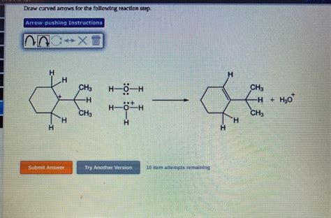 Solved Draw curved arrows for the following reaction step. | Chegg.com