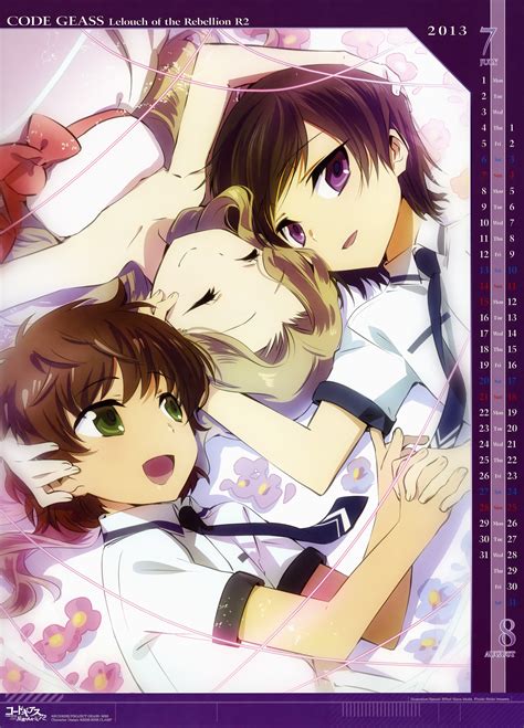 Lelouch Vi Britannia Kururugi Suzaku And Nunnally Vi Britannia Code