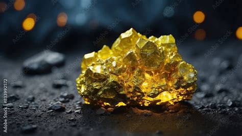 Unprocessed Uranium Ore A Glimpse Into The Power Of Naturally Occurring Radioactivity Stock