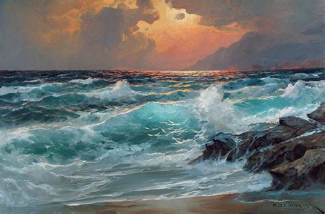 Seascape Artwork Canvas At Arthur Dwyer Blog