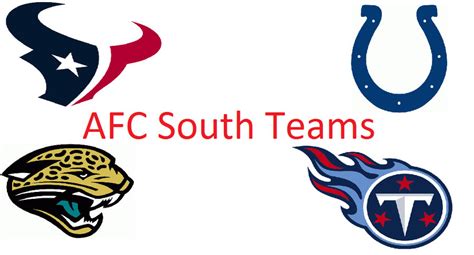 Afc South Teams By Steelersfan92 On Deviantart