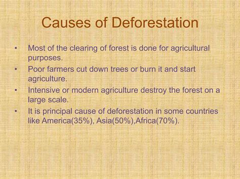Deforestation Pptx Agriculture Industries