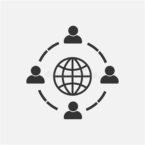 Outsourcing Icon Outsourcing Icon Symbol Stock Vector Illustration