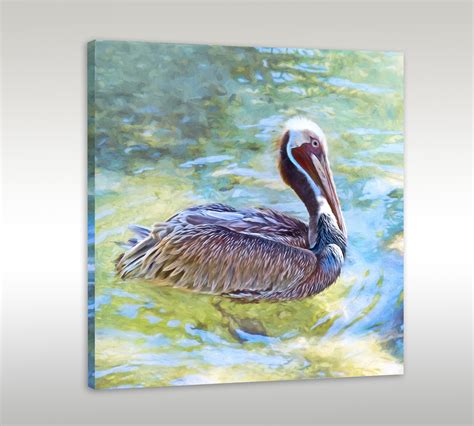 Pelican Art Canvas Set Coastal Gallery Wall Decor Ready To Hang Etsy