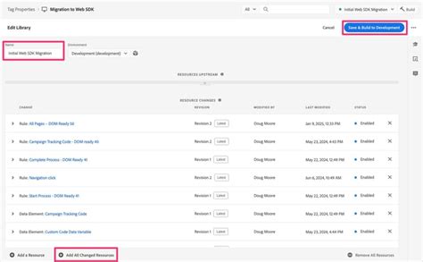 将迁移发布到暂存和生产环境 Adobe Data Collection