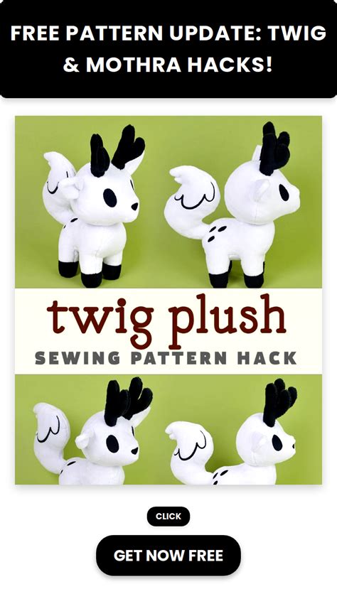 Free Pattern Update Twig And Mothra Hacks In 2025 Plush Pattern