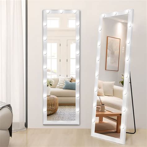 63x20 Full Length Mirror With Lights Large Wall Mountedstanding