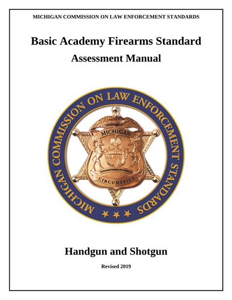 Pdf Basic Academy Firearms Standard Michiganbasic Academy Firearms Standard