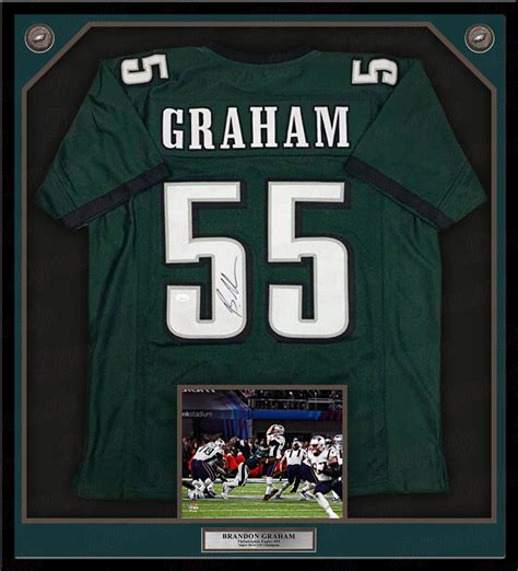 Brandon Graham Philadelphia Eagles Autographed Framed Green Football