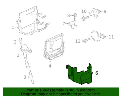 2021 2023 Ford Engine Control Module Ecm Cover Lx6z00810e