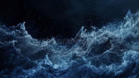 A Cold Dark Night The Air Thick With Tiny Ice Particles As They Dance And Swirl Creating A