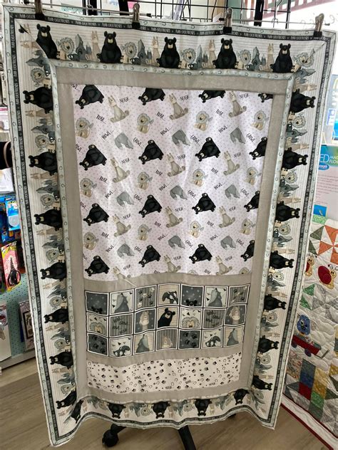 A Quick Cot Quilt Made Up Using The Quilters Closet