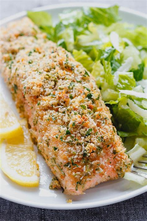 Baked Parmesan Crusted Salmon — Need Dinner Stat This Salmon Is Cheesy