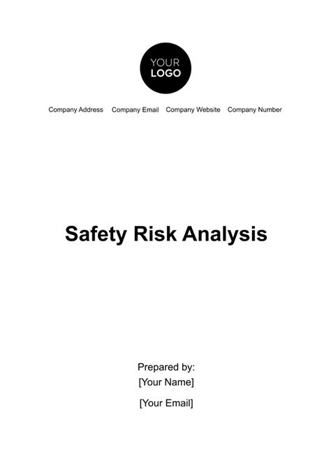 Free Safety Risk Analysis Template To Edit Online