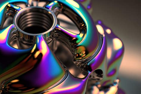 Premium Photo Anodized Titanium Abstract Shot