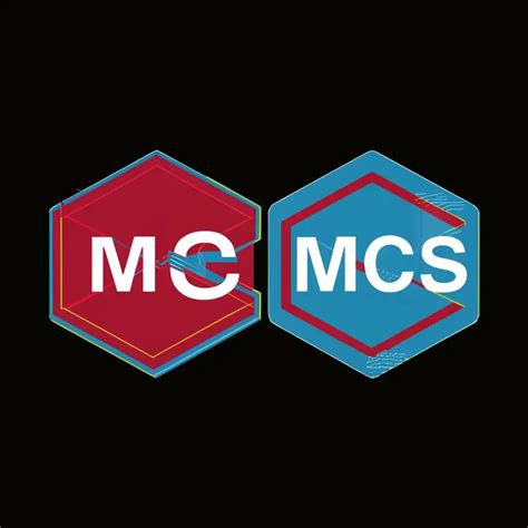 Logo Design For Mcs Dynamic Hexagonal Pattern In Blue And Red With Bold