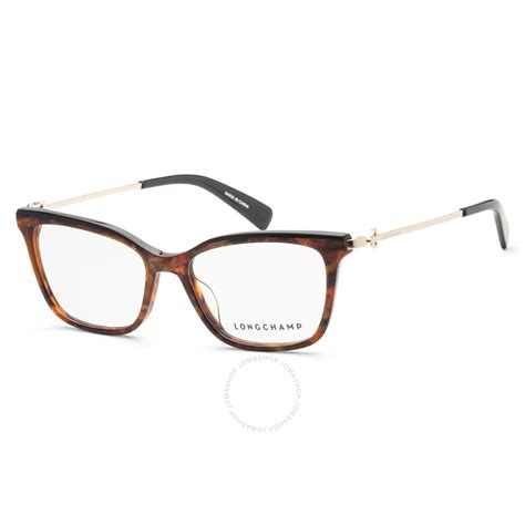 Longchamp Ladies Black Square Eyeglass Frames Lo2668 237 886895477000