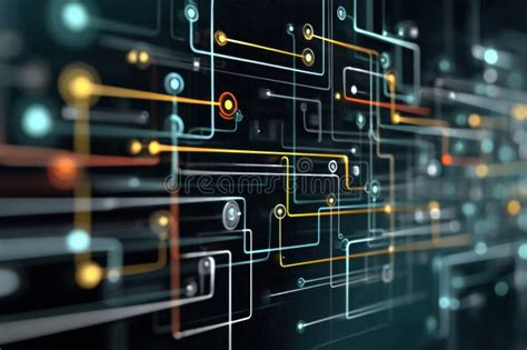 digital representation of machine thinking patterns with vibrant