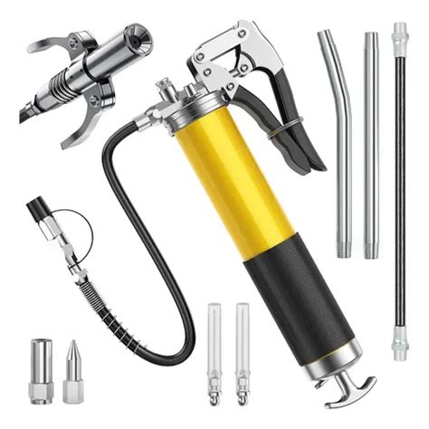 Pistola De Engras Grasera Inyector De Grasa Industrial Envío Gratis