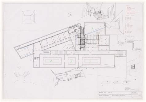 First Floor Plan And Sketches For Centro Galego De Arte Contemporânea