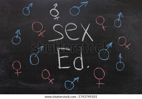 Concept Sex Education On Blackboard Female Stock Photo Shutterstock