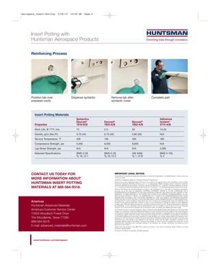 Aerospace Insert Potting Brochure Pdf