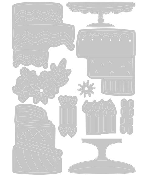 Sizzix Thinlits Dies Build A Cake Messy Papercrafts