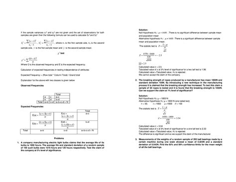 theory of sampling and testing of hypothesis pdf file if the sample variances s 12 and s 22
