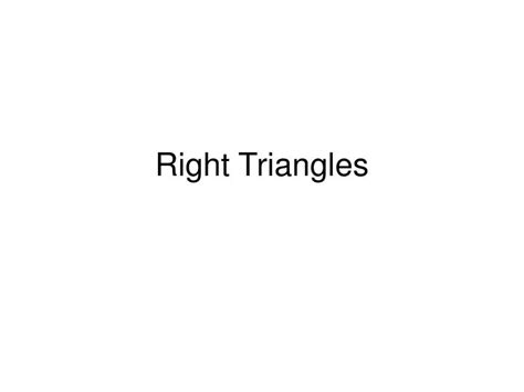 PPT Exploring Right Triangles Analyzing The Chart PowerPoint Presentation ID