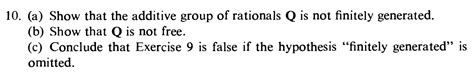 Abstract Algebra Prove That A Finitely Generated Module Need Not Be Finitely As An Abelian